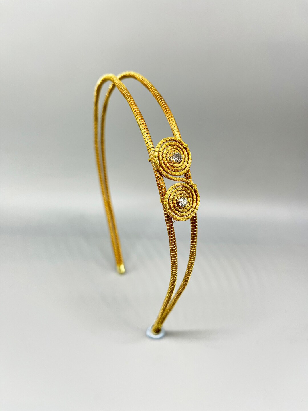 Golden Tiara Made of Brazilian Capim Dourado. Natural Headbands Made of ...