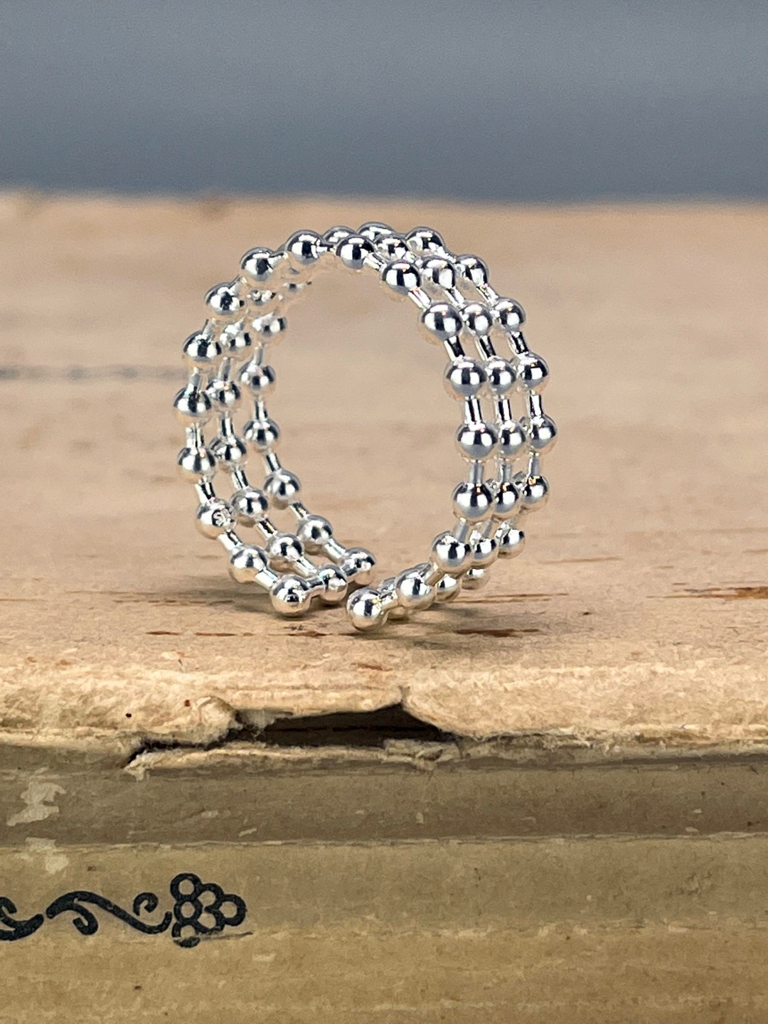 925 Silver Ring. 925 Silver Multi-row Ring. Adjustable Silver Ring ...