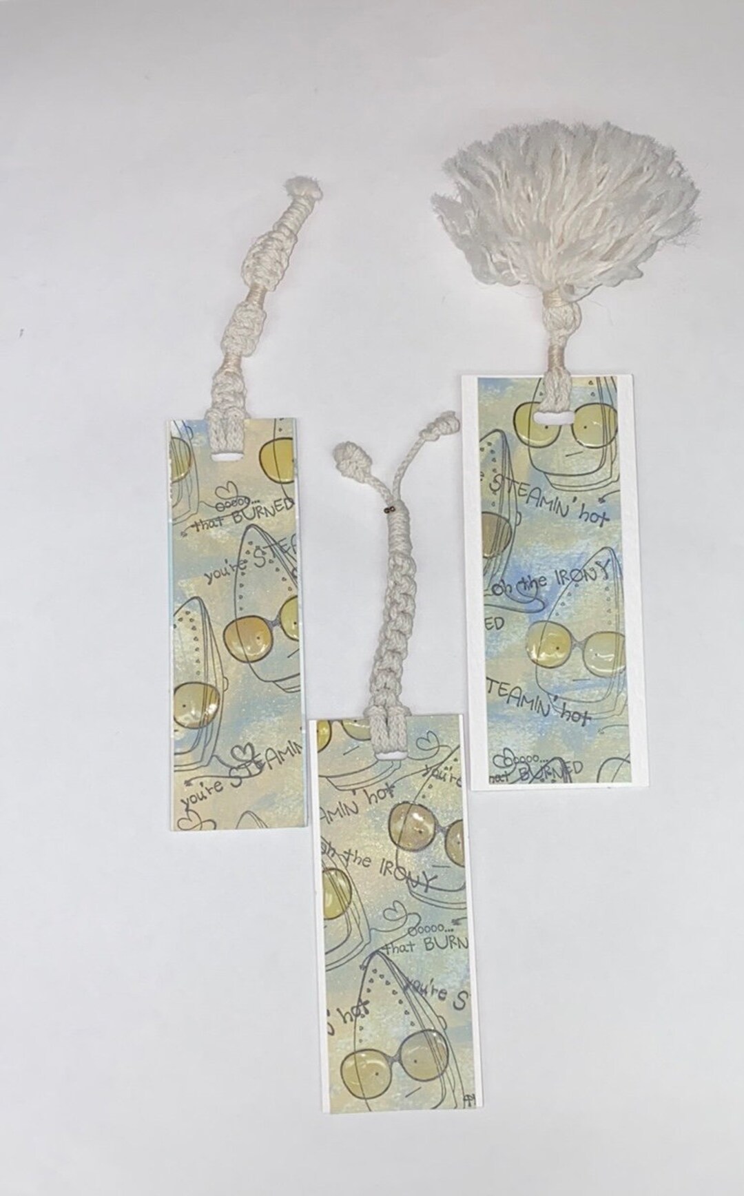 Iron Designed Rectangle Bookmarks With Macrame Tassels - Etsy