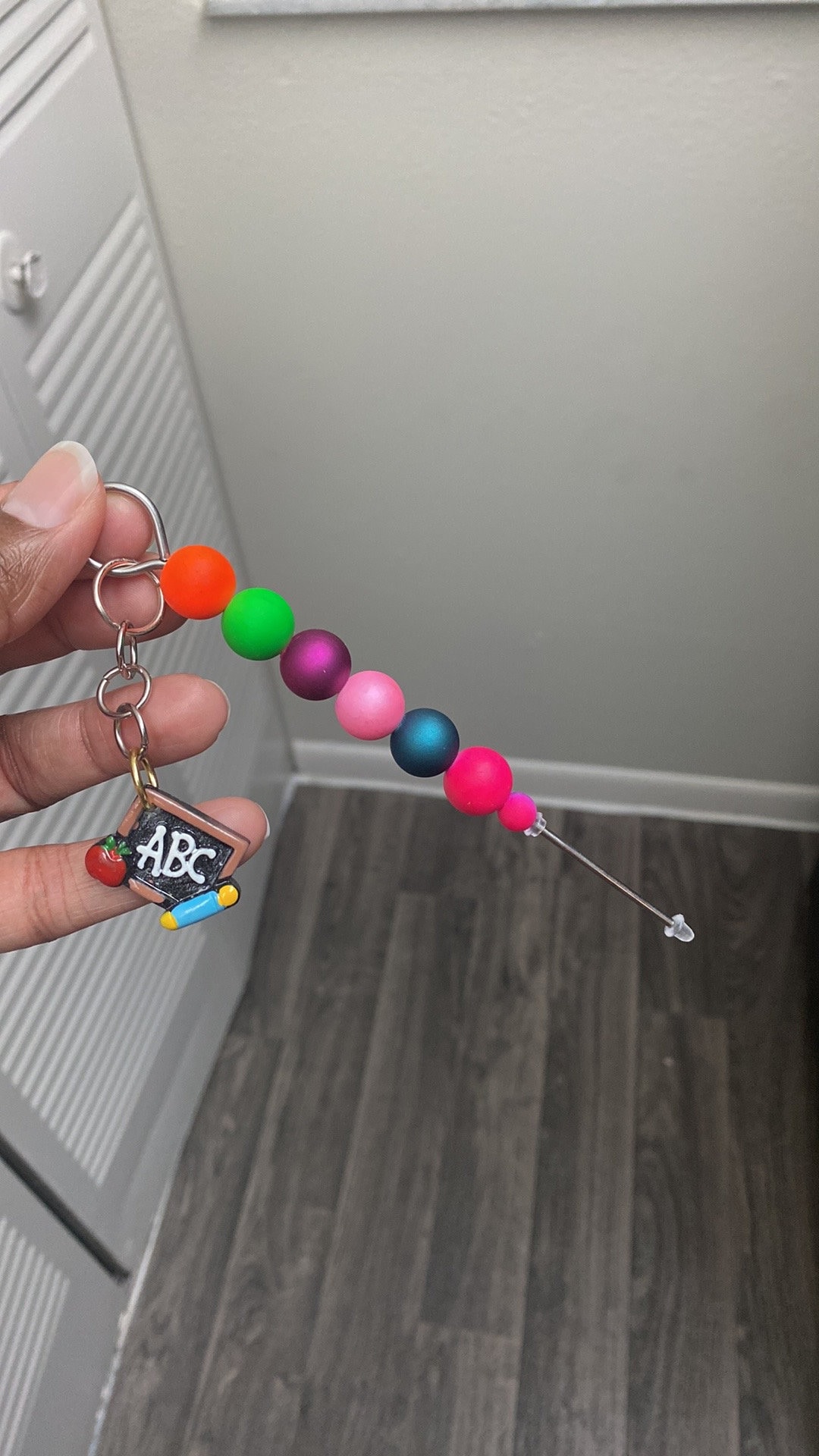 Teacher School Themed Beaded Pokey Tool With ABC Chalkboard - Etsy