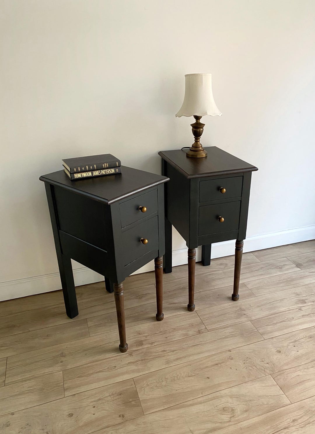 1920s Victorian Bedside Tables Nightstands Pair - Etsy