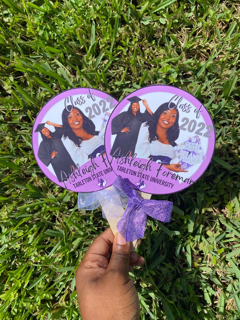Customized Graduation Fans, Graduation Fans, Grad Photos, Class of 2022 ...