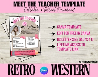Meet the Teacher Template, Teacher Introduction, Teacher Intro ...
