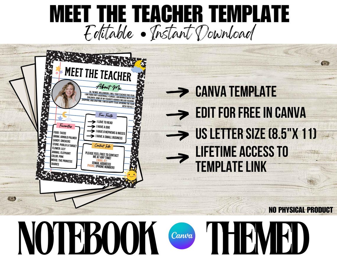 Meet the Teacher Template, Teacher Introduction, Teacher Intro ...