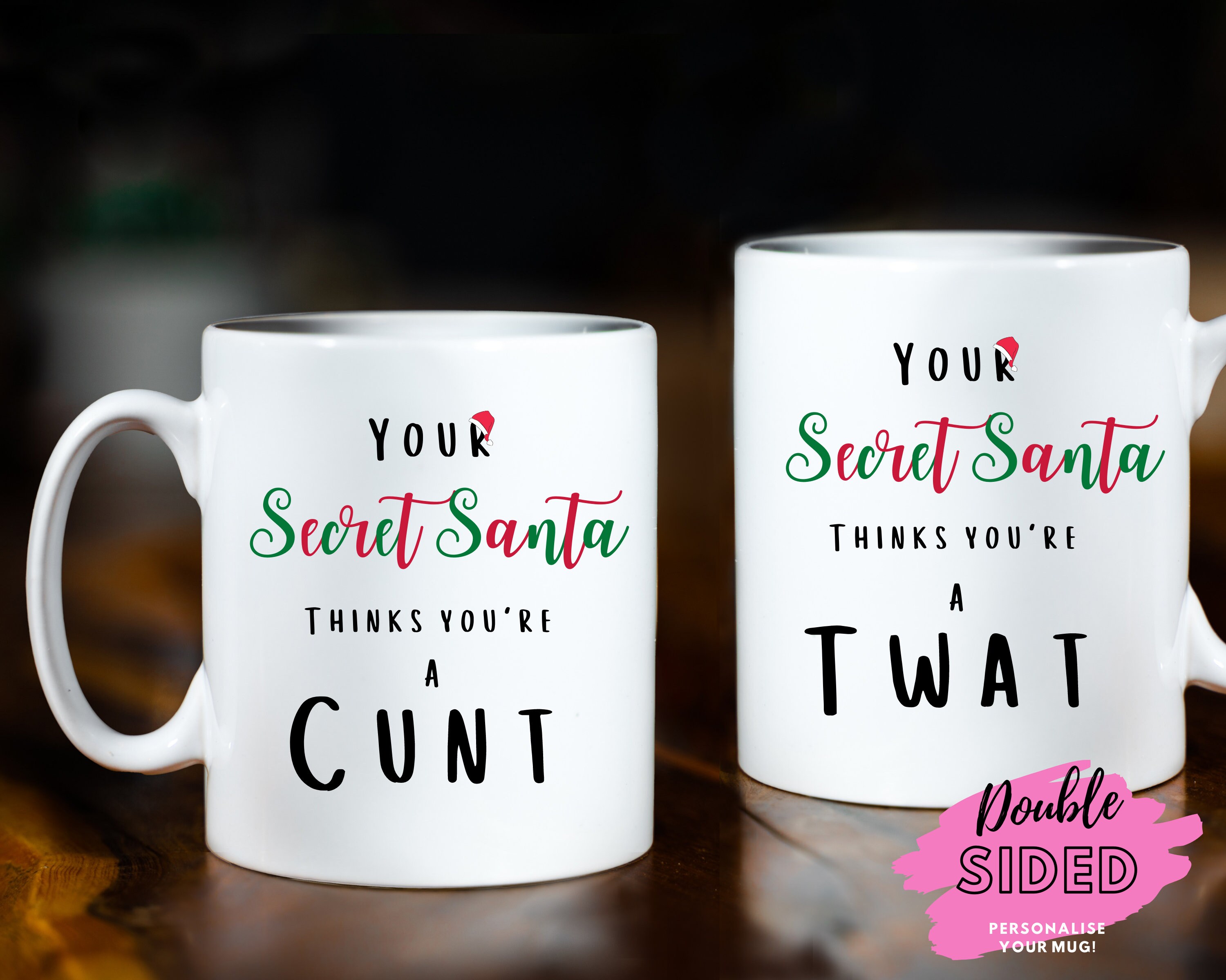 Secret Santa Mug Funny Gift Rude Novelty Adult Christmas Etsy UK