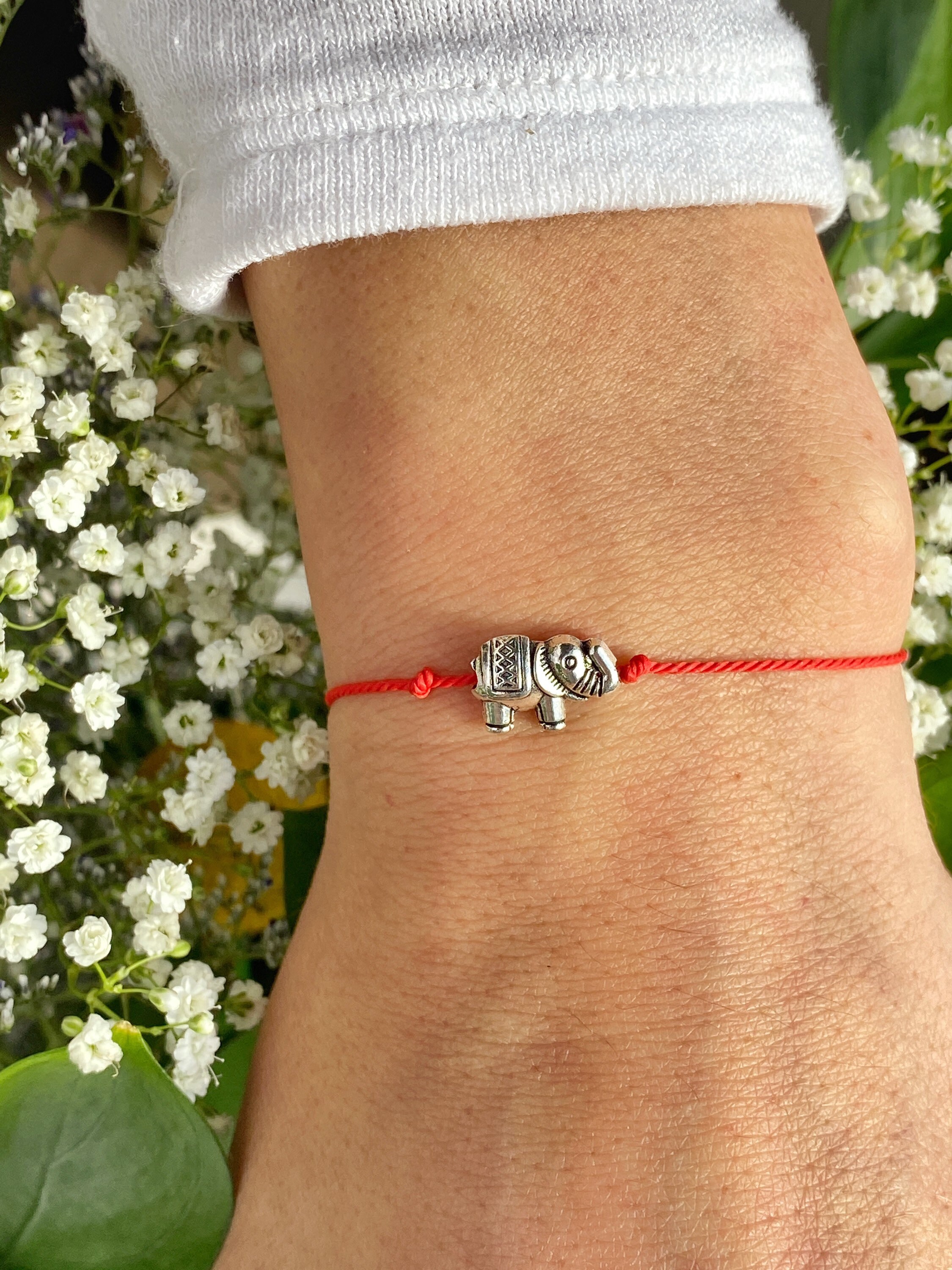 Elephant Wish String Bracelet,strength,memory,good Luck,friendship ...