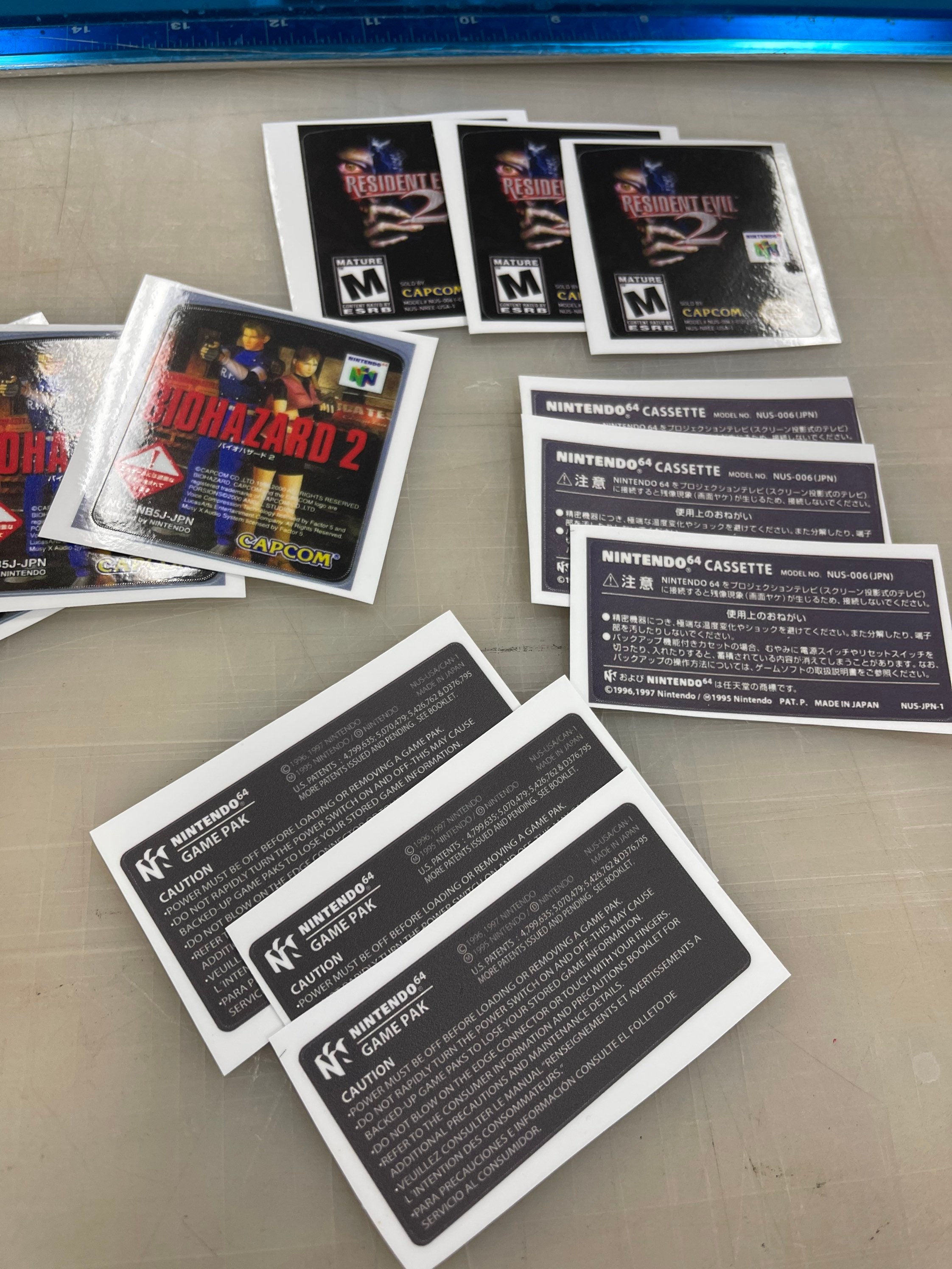 N64 Backside Cartridge Labels Authentic Replacement Sticker. - Etsy