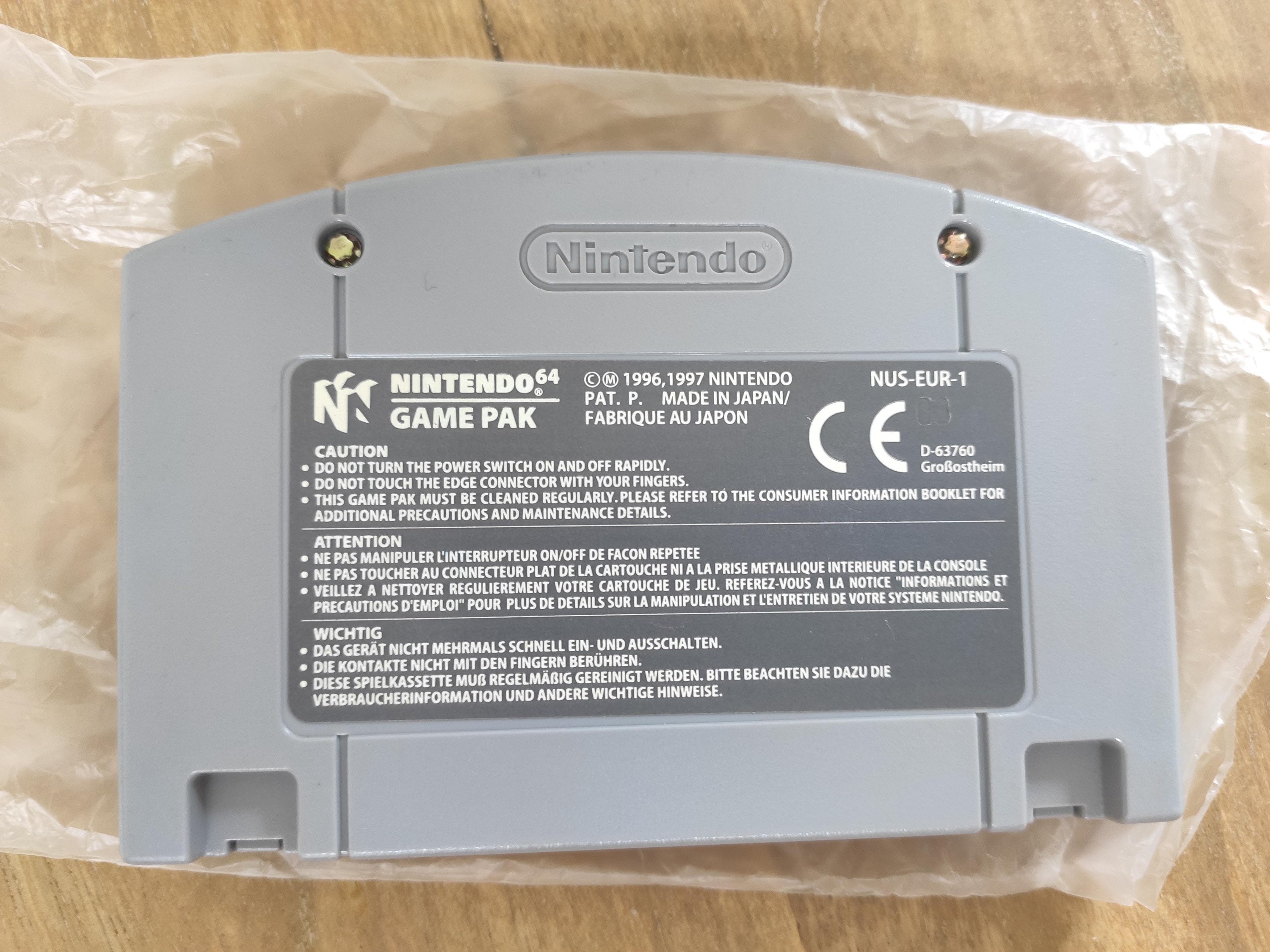 N64 Backside Cartridge Labels Authentic Replacement Sticker. NSTC, JAP ...