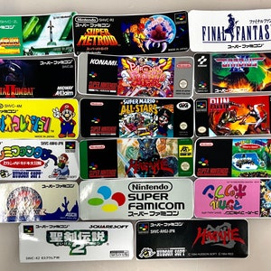 Super Famicom Cartridge Game Replacement Labels. Replace Your Game ...