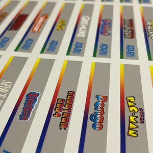Atari 5200 End Labels, Keep Track of Your Loose Atari Cartridges While ...
