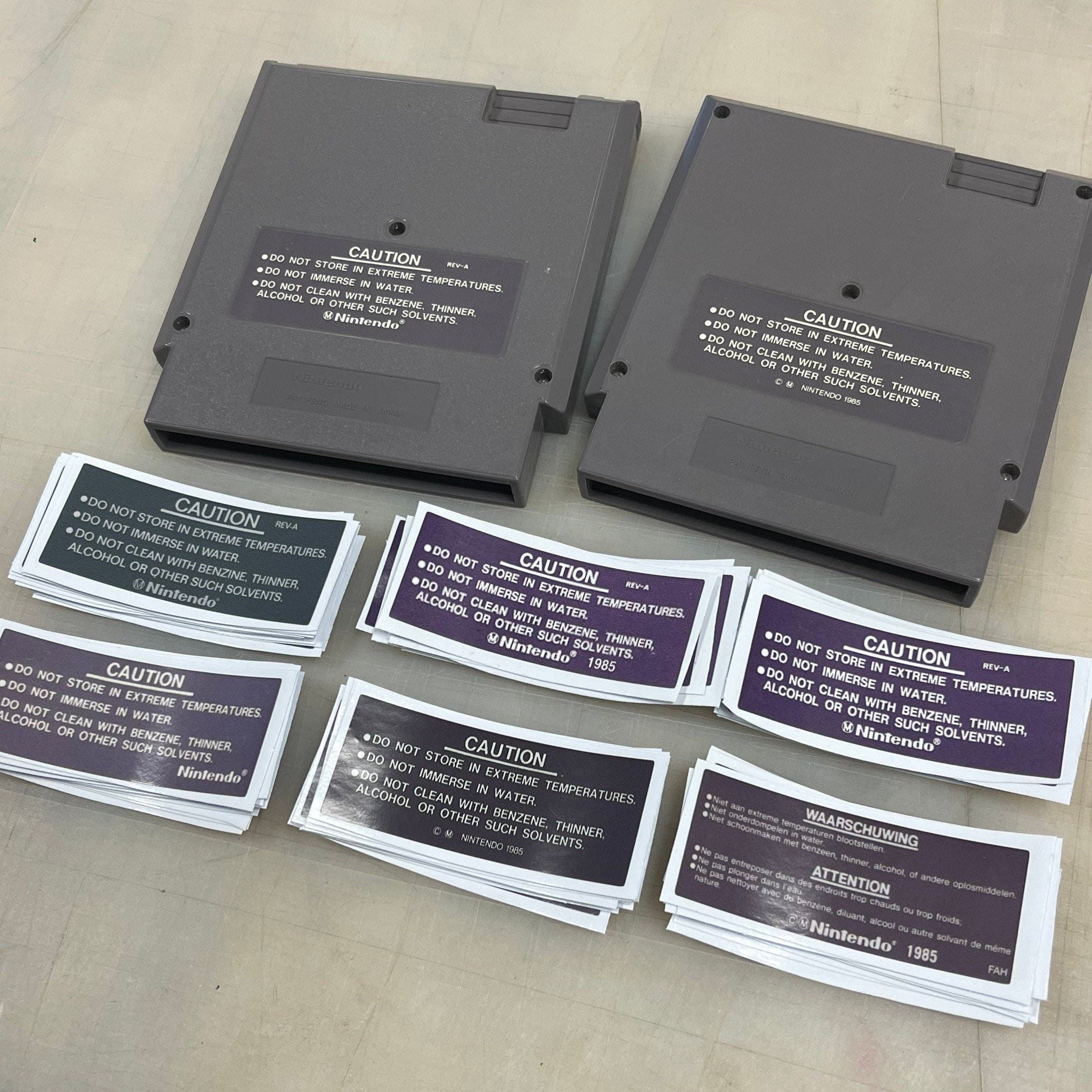 NES Cartridge Back Side Replacement Label Stickers - Etsy