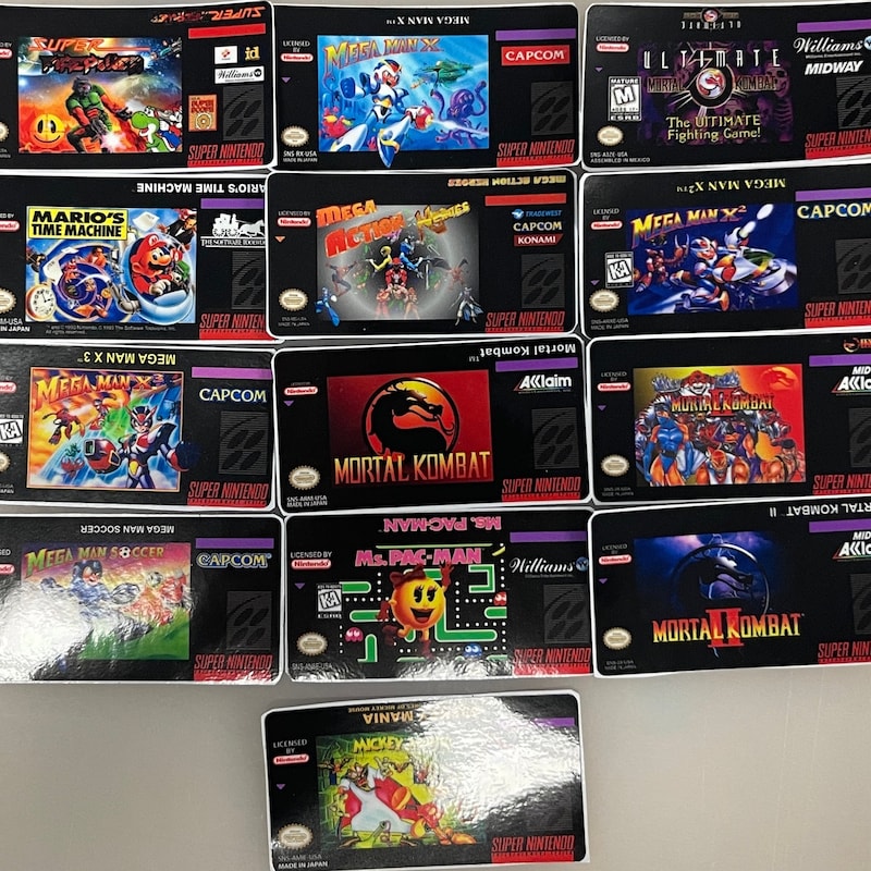 Replacement Labels Snes - Etsy