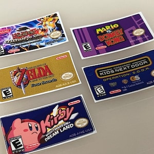 Gameboy Advanced GBA Replacement Label - Restore Your Damaged Labels ...