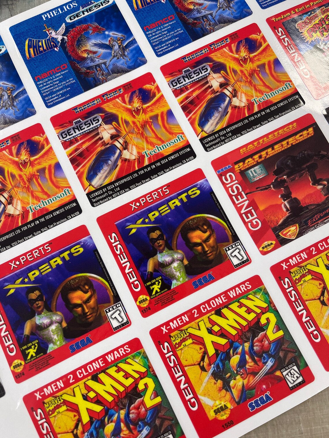 SEGA Cartridge Game Replacement Labels. Replace Your Game - Etsy