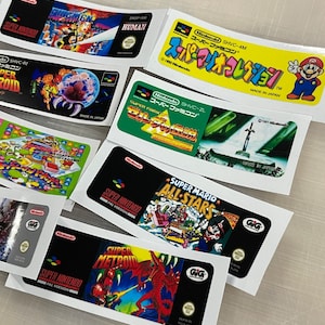 Super Famicom Cartridge Game Replacement Labels. Replace Your Game ...