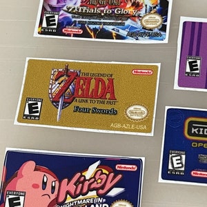 Gameboy Advanced GBA Replacement Label - Restore Your Damaged Labels ...