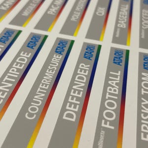 Atari 5200 End Labels, Keep Track of Your Loose Atari Cartridges While ...