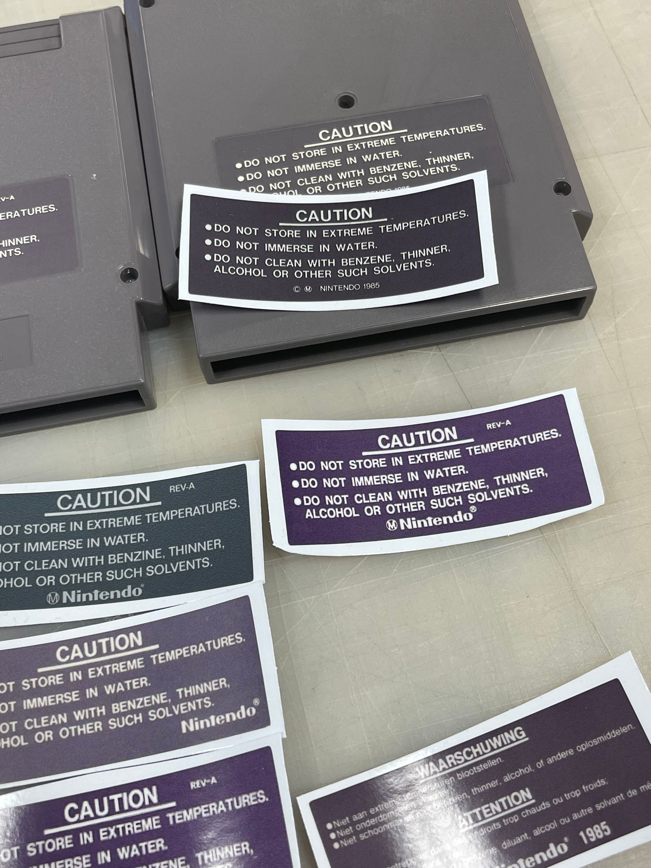 NES Cartridge Back Side Replacement Label Stickers - Etsy