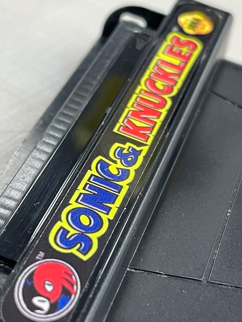 Sonic & Knuckles Sega Genesis Cartridge Label Replacement - Etsy