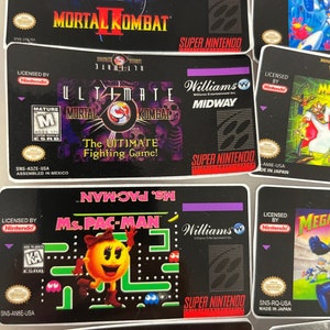 SNES Replacement Labels - Restore Your Damaged Labels. Great for ...