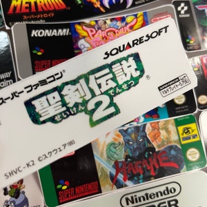 Super Famicom Cartridge Game Replacement Labels. Replace Your Game ...