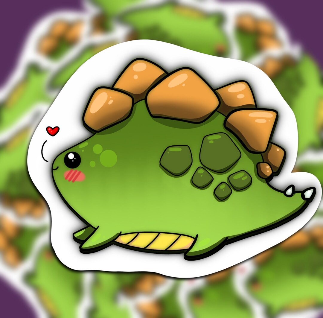 Stegosaurus Die Cut Vinyl Stickers | Journal Sticker | Laptop Sticker ...