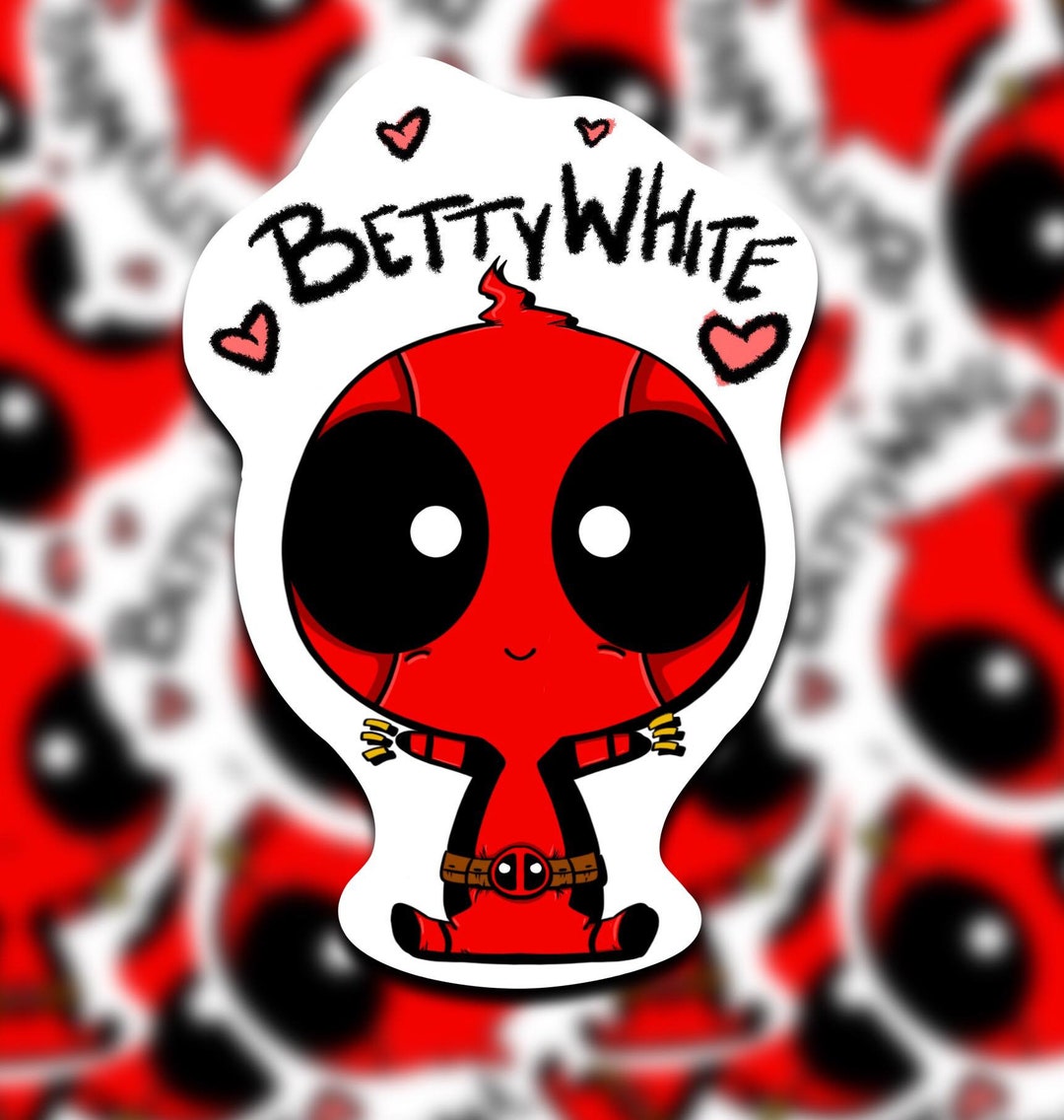 Deadpool Loves Betty White Vinyl Sticker | Deadpool | - Etsy