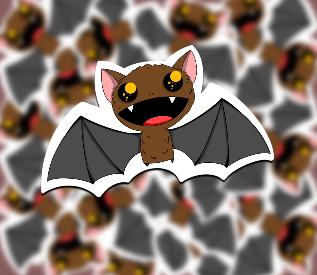 Batty Vinyl Sticker - Etsy