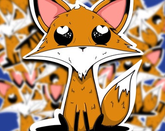 Decal Sticker Red Fox Tail Forest Nature Top Quality Vinyl - Etsy