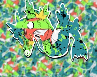 Shiny Magikarp Fish Vinyl Sticker - Etsy