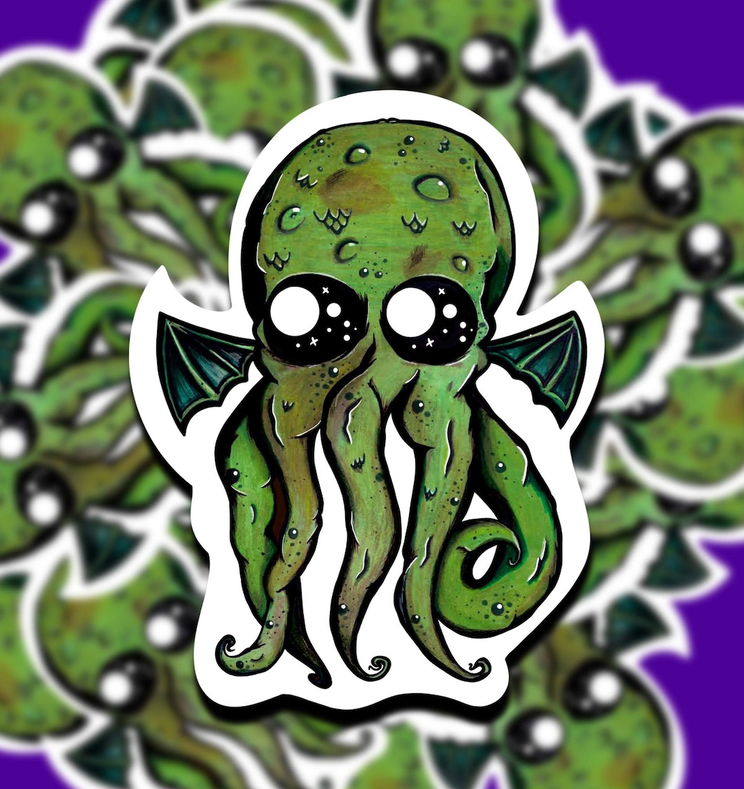 Cthulhu Vinyl Sticker - Etsy