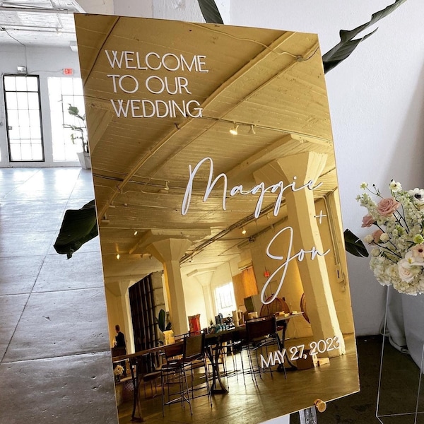 Bridal Shower Mirror Welcome Sign - Etsy