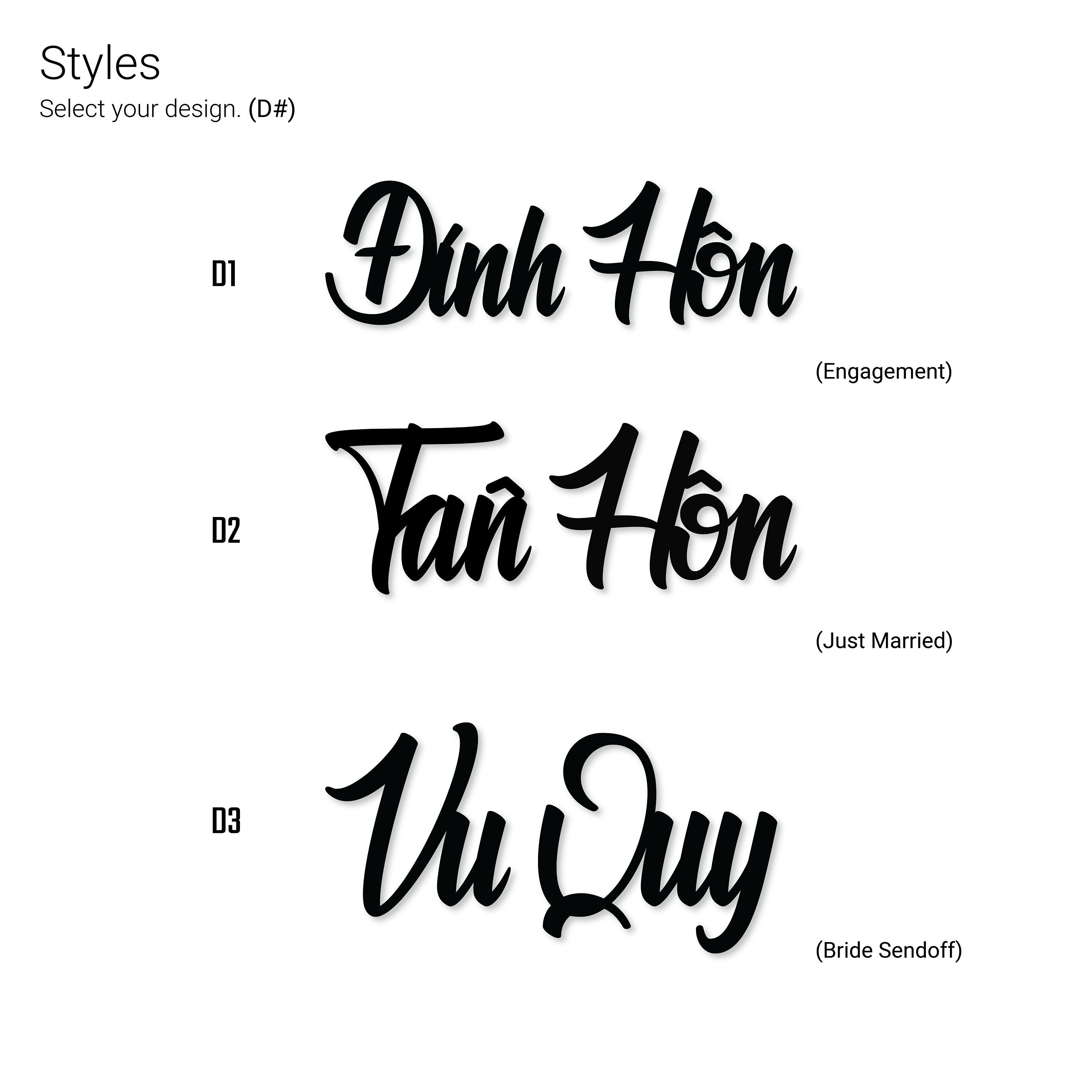 Modern Vietnamese Wedding Sign D4 Engagement Dinh Hon - Etsy Australia