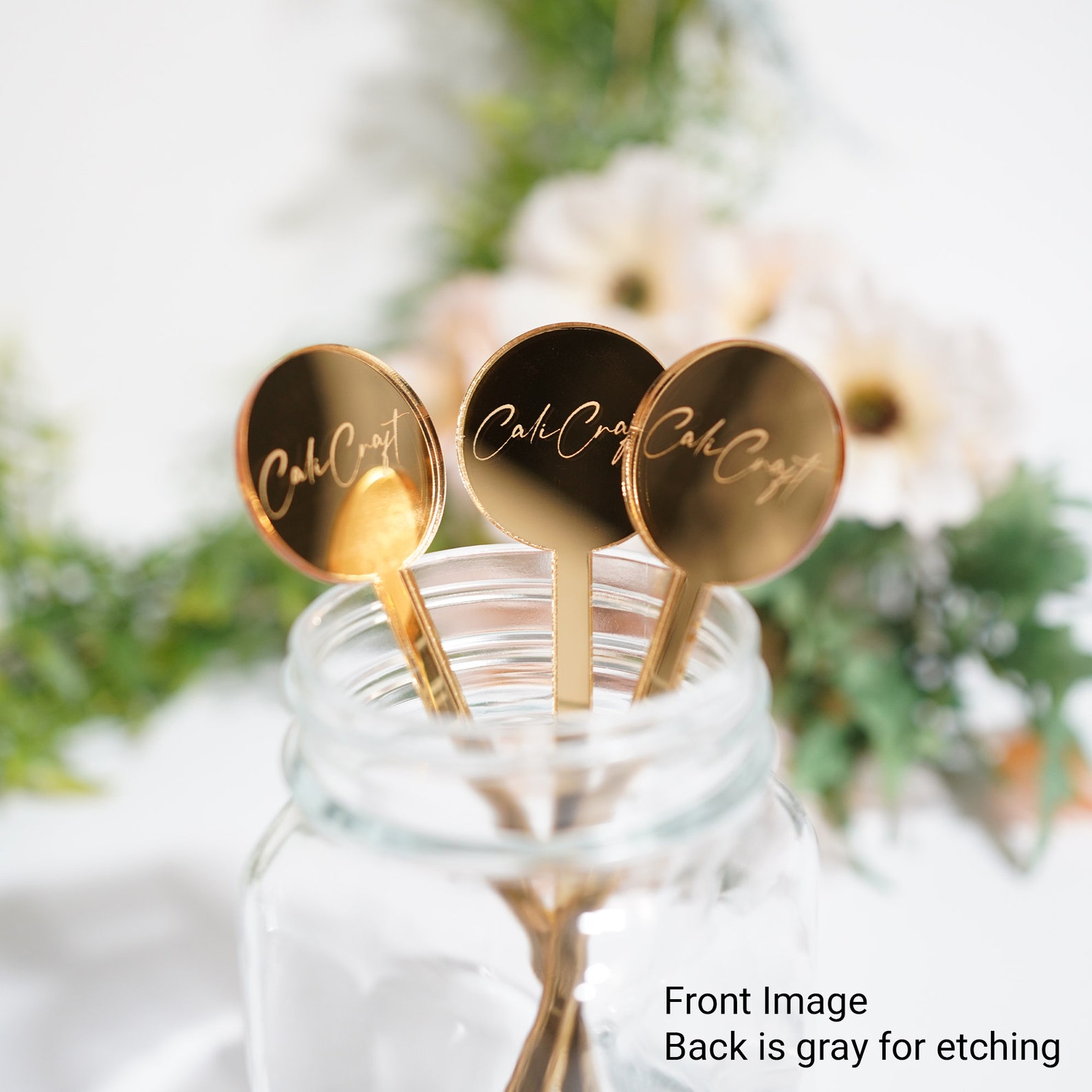 Custom Etched Acrylic Stir Sticks set of 10 Personalized - Etsy