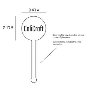 Custom Etched Logo Acrylic Stir Sticks (set of 10) | Ideal for Events ...