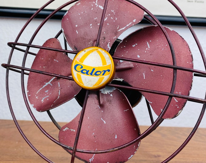 French Fan CALOR Mid Century Fan Swivel Fan French Industrial Design of ...