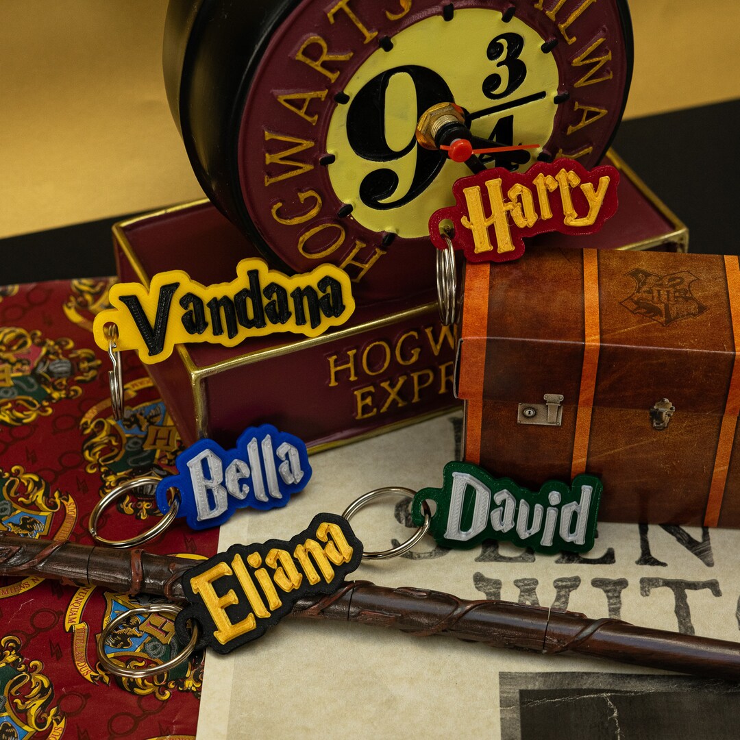 Wizard-inspired House Keyring - Etsy