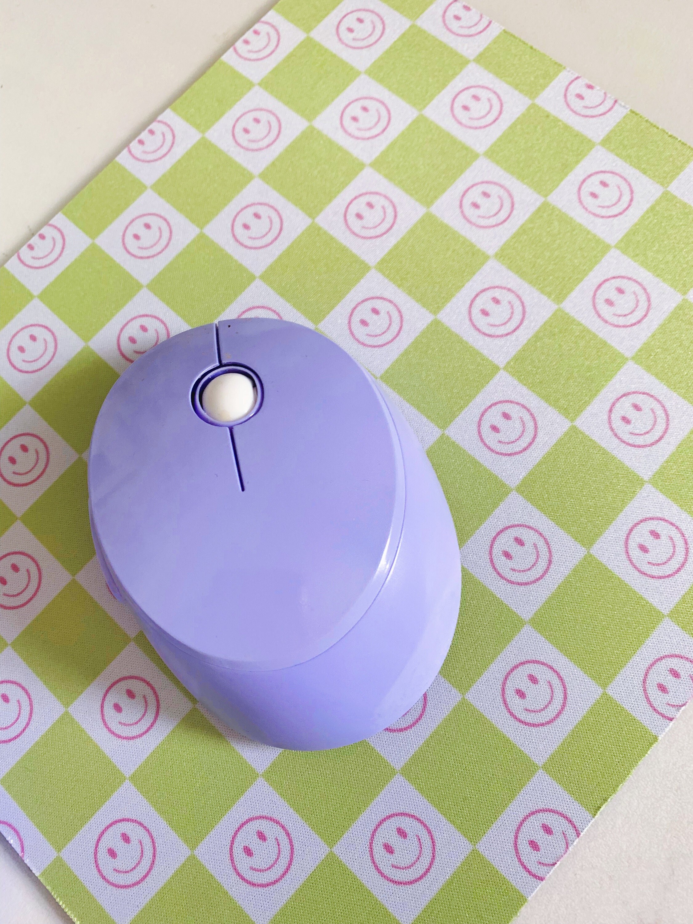 Checker Print Smiley Face Mouse Pad Desk Accessories Desk - Etsy