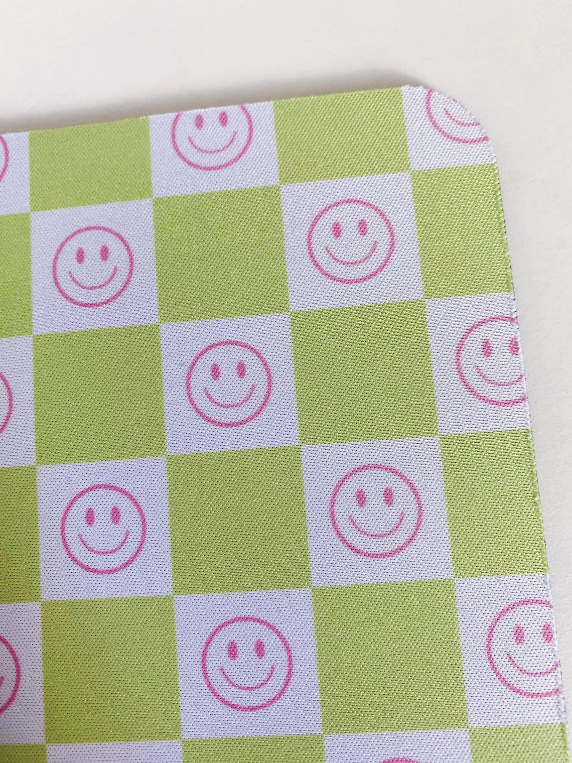 Checker Print Smiley Face Mouse Pad Desk Accessories Desk - Etsy