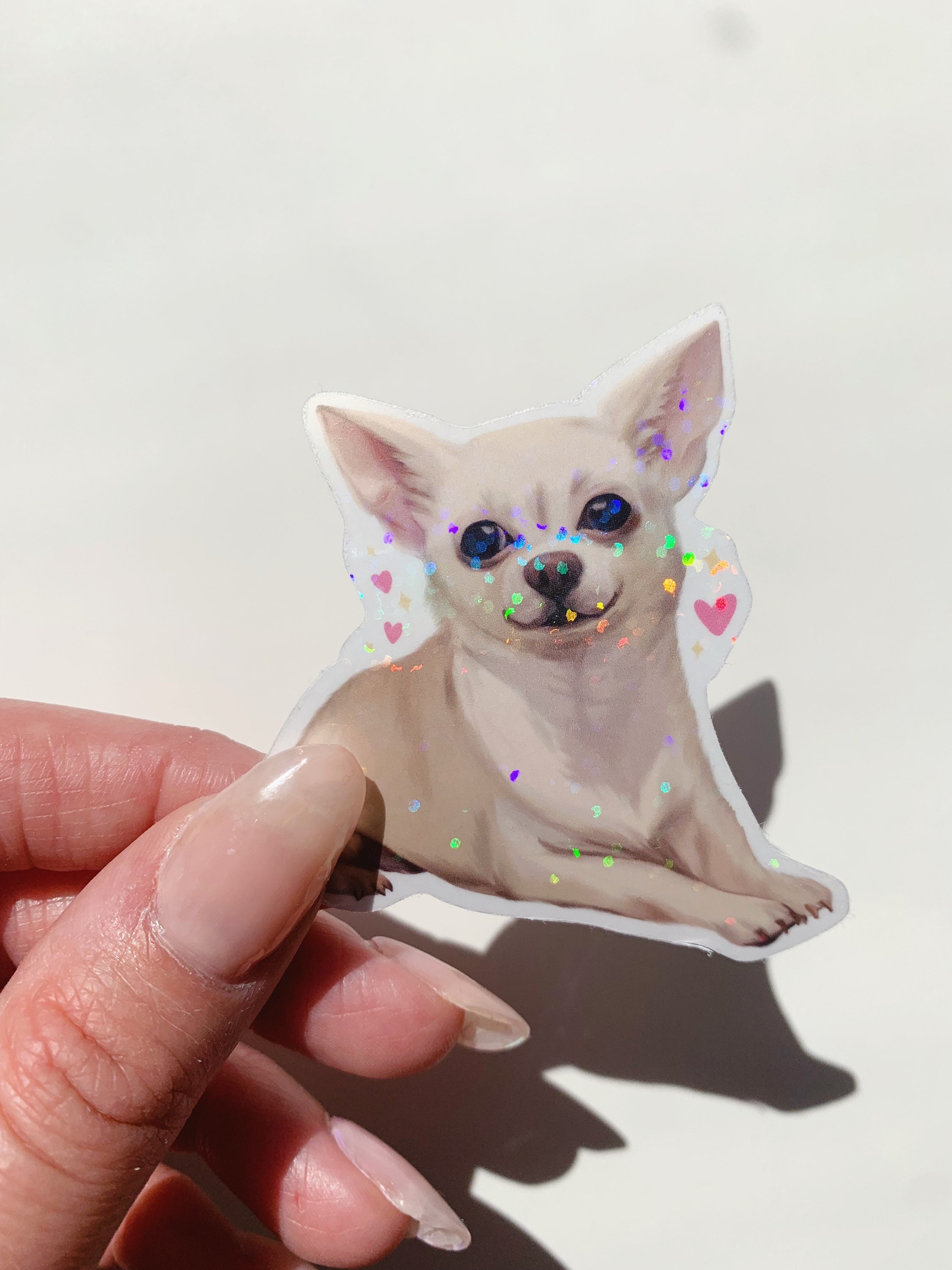 Chihuahua Holographic Vinyl Sticker | Chihuahua, Chi, MacBook Decal ...