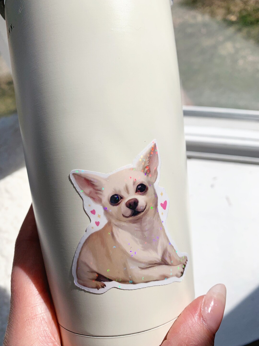 Chihuahua Holographic Vinyl Sticker | Chihuahua, Chi, MacBook Decal ...