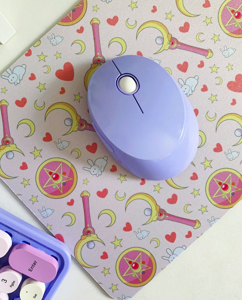 Magical Girl Mouse Pad Kawaii Anime Desk Accessories Desk - Etsy