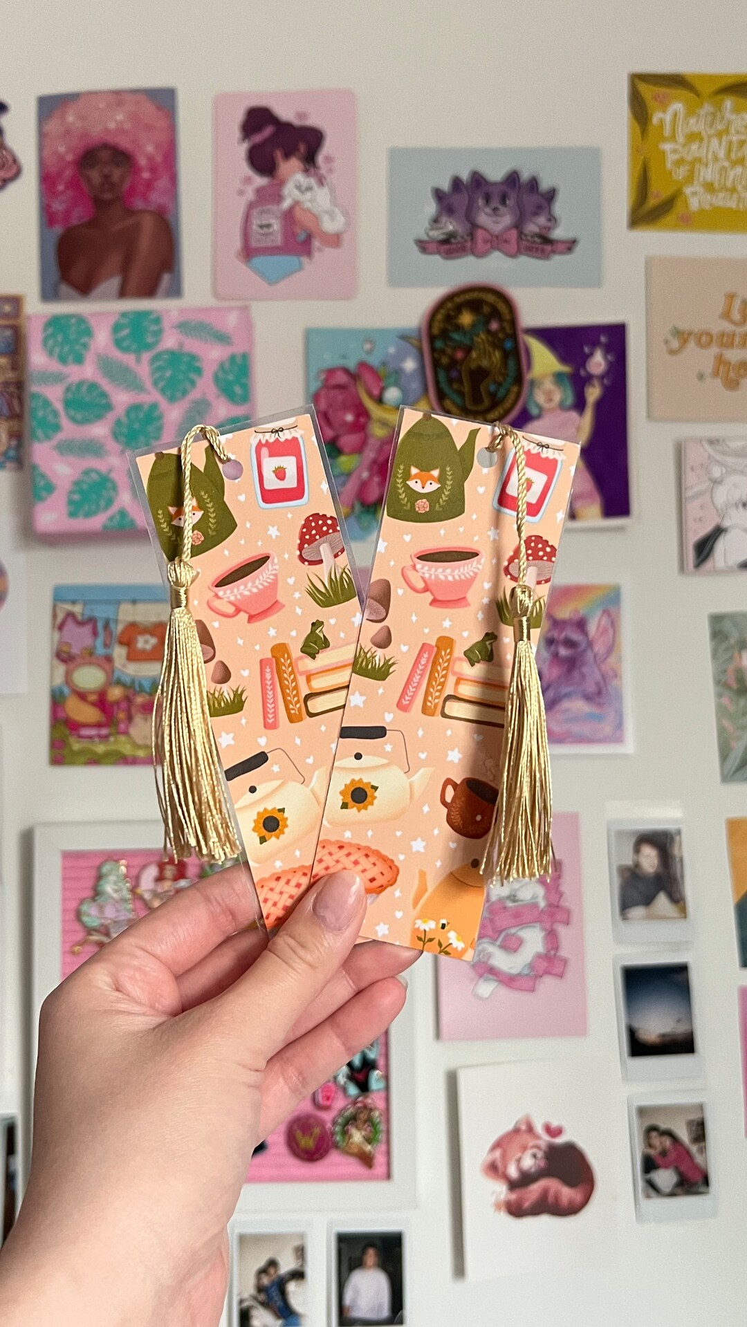 Cottagecore Bookmark | Frogs, Book Stack, Bookish Gift, Bookworm ...