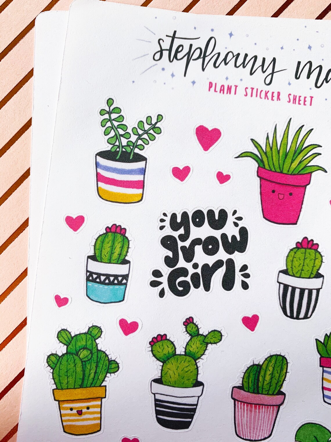 Plant Sticker Sheet Bullet Journal Stickers Planner - Etsy