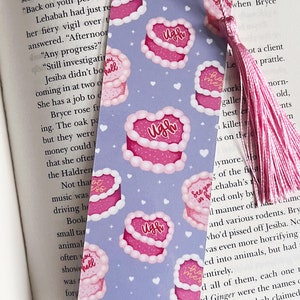 Cake Print Bookmark Bookish Gift, Bookworm Accessories, Page Holder ...