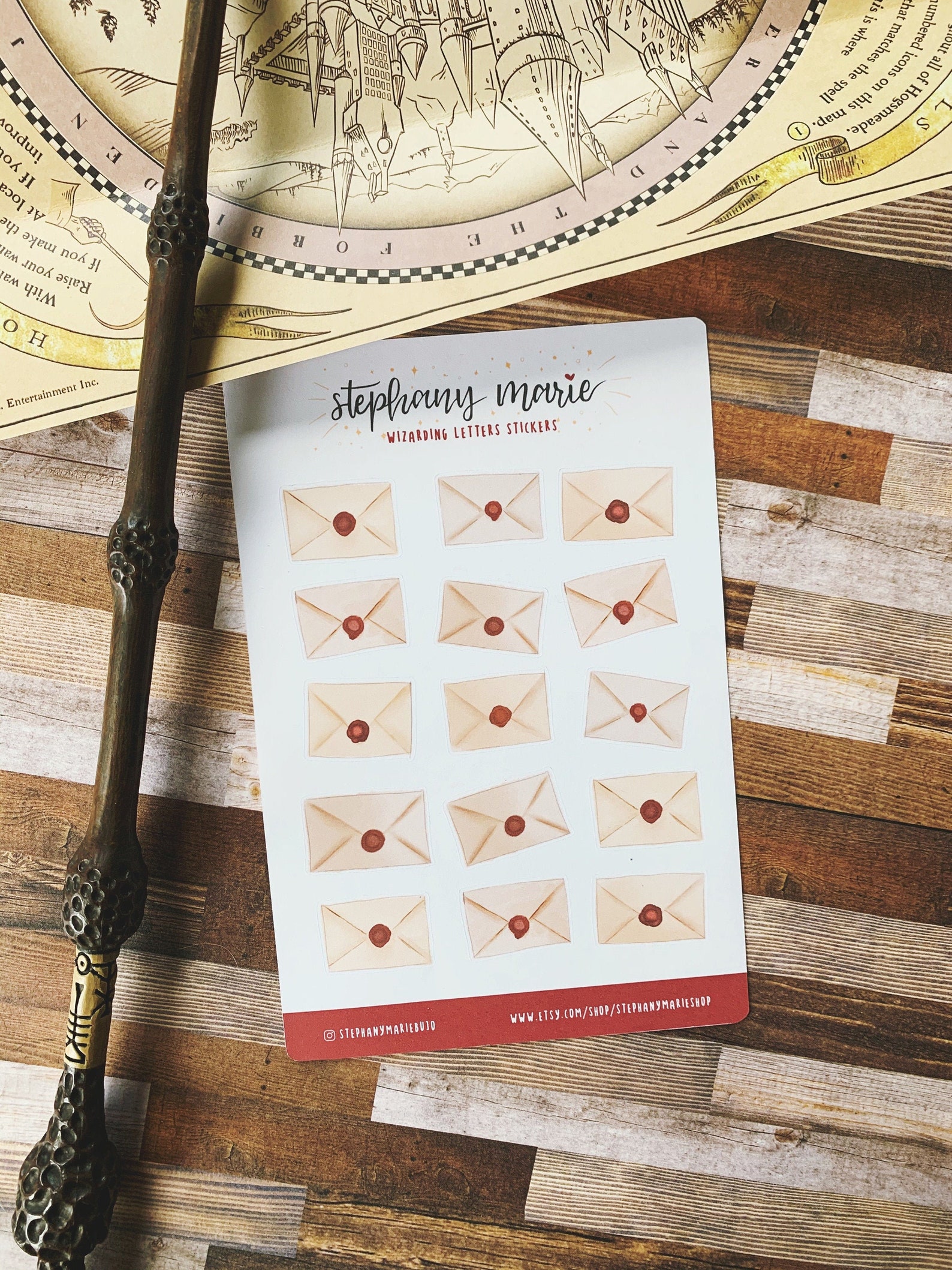 Wizard Letters Sticker Sheet Bullet Journal Stickers - Etsy