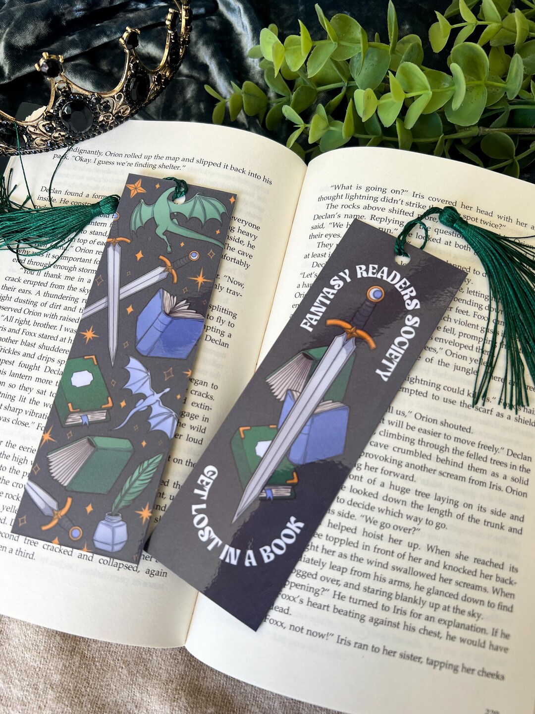 Fantasy Reader Bookmark Set | Dragons, Bookish Gift, Bookworm, Book ...