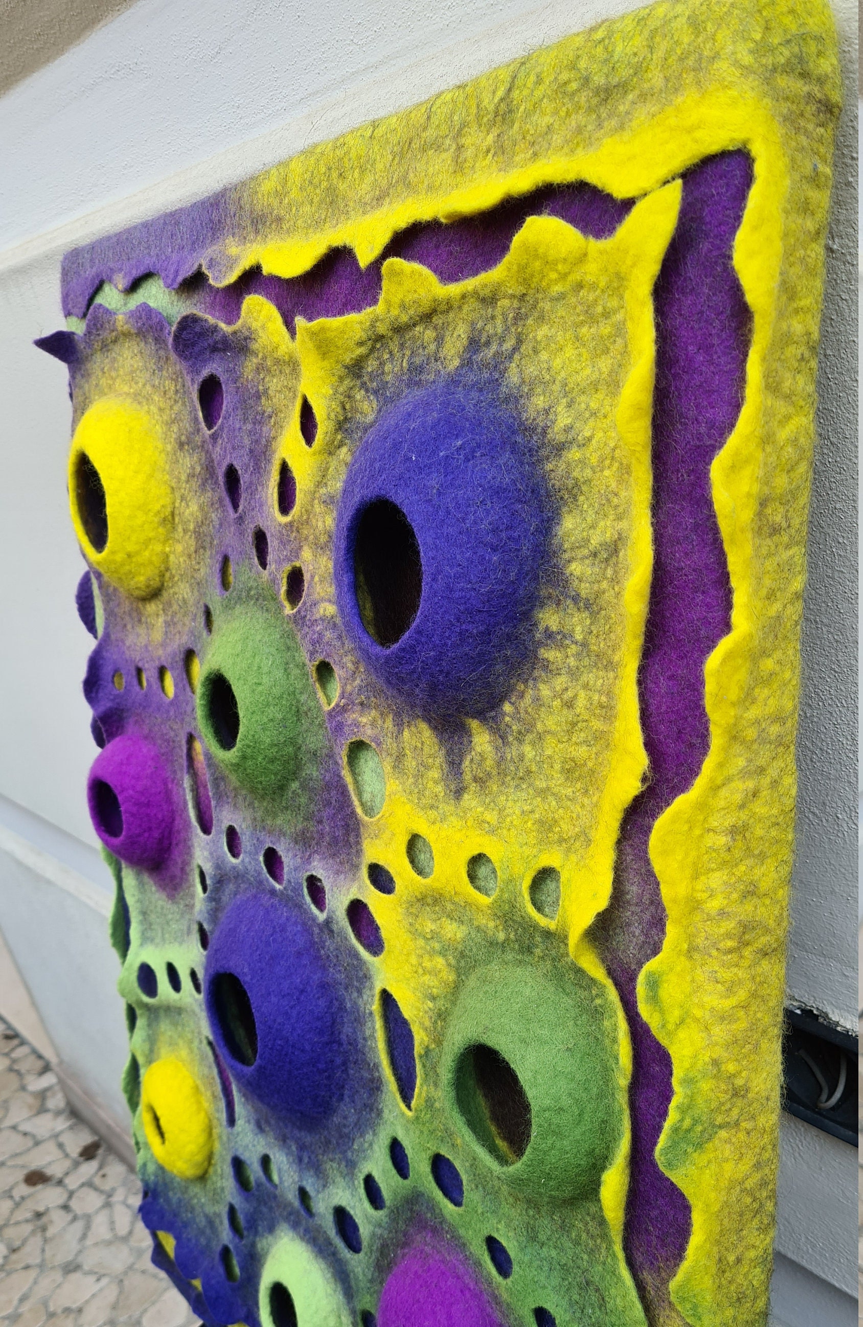 Wall Art, Wall Hanging, Wool Painting, Felt Wall Picture, Fiber Art ...