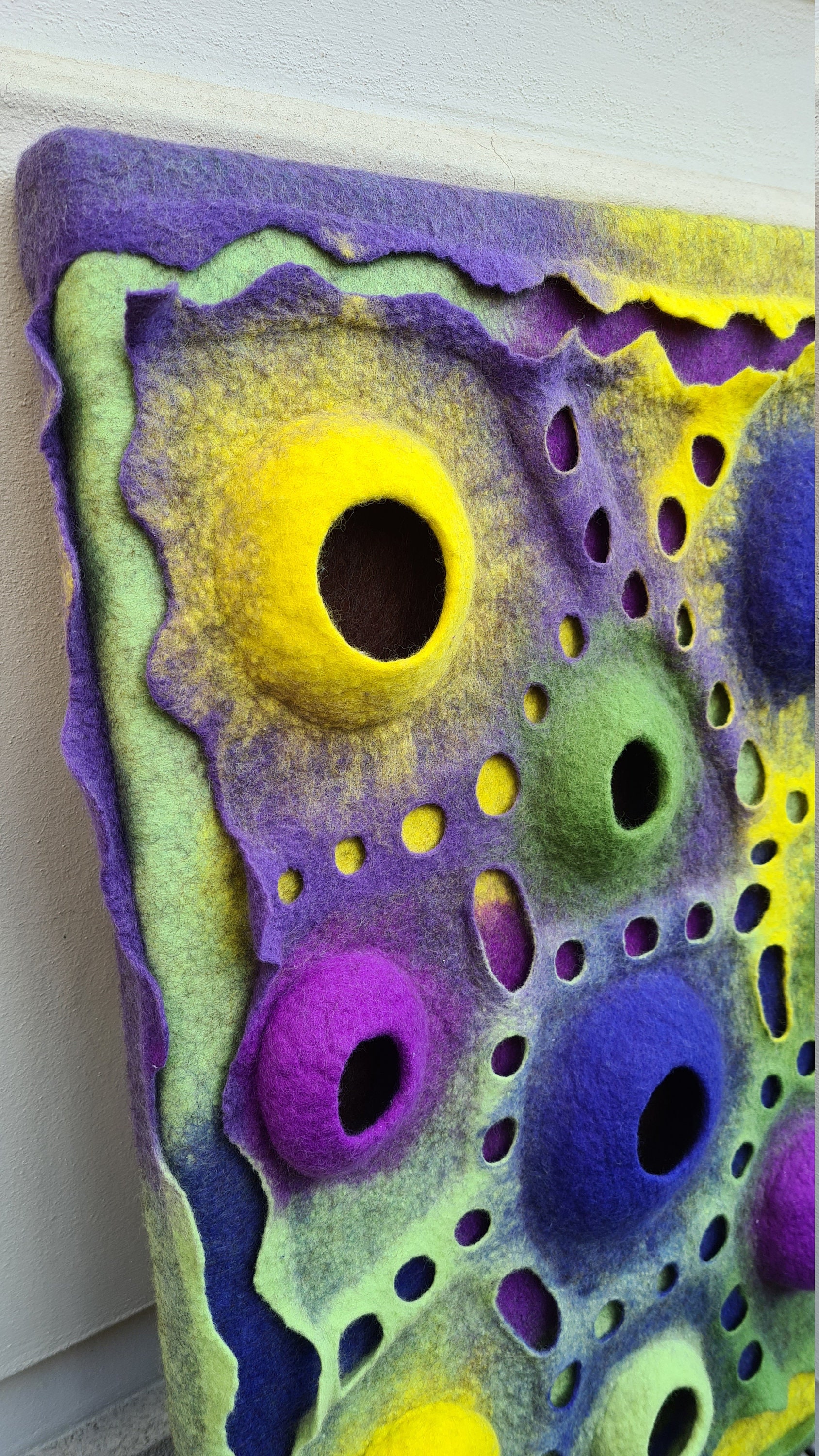 Wall Art, Wall Hanging, Wool Painting, Felt Wall Picture, Fiber Art ...