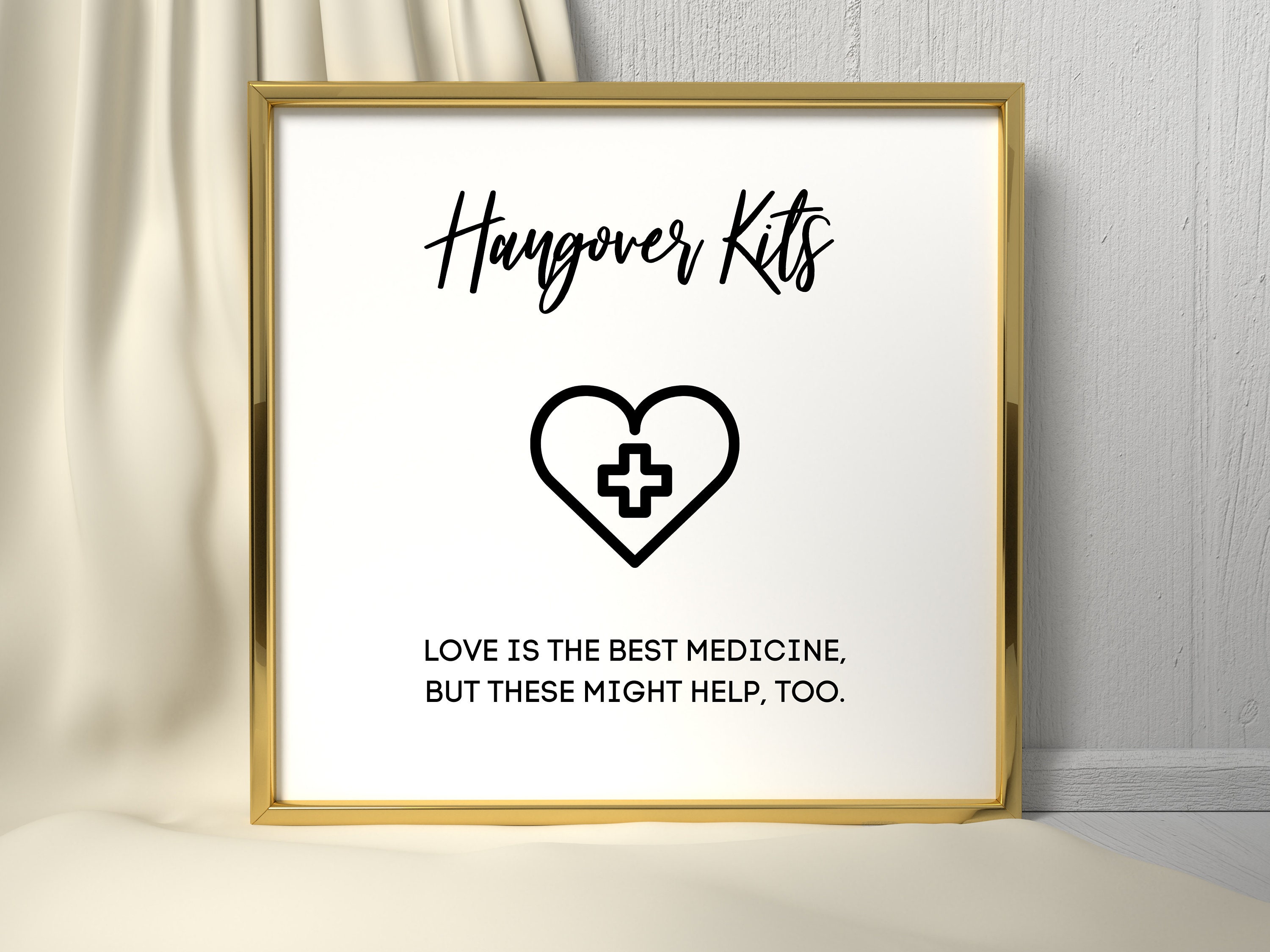 Hangover Kit Wedding Sign - Etsy